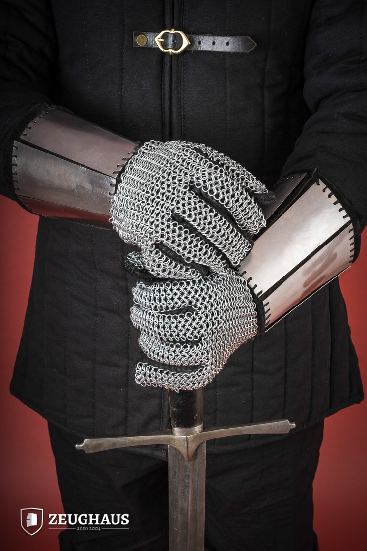 Chainmail Gauntlets 8 mm Galvanized
